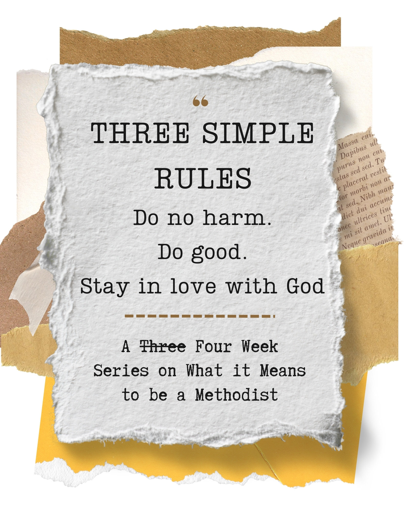 Current Sermon Series: Wesley’s Three Simple Rules – The United ...